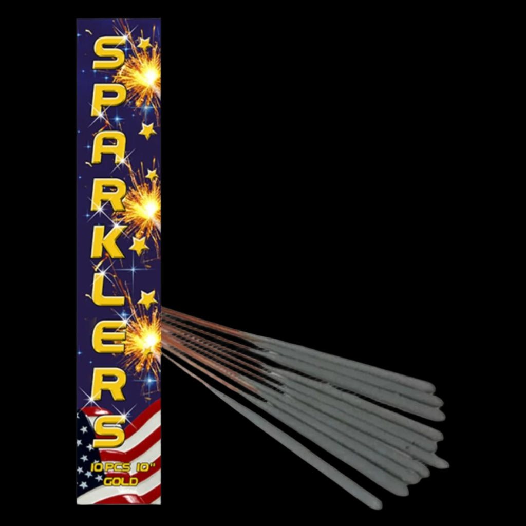 Bulk Buy 10" Inch Regular Sparklers (Pack of 100)